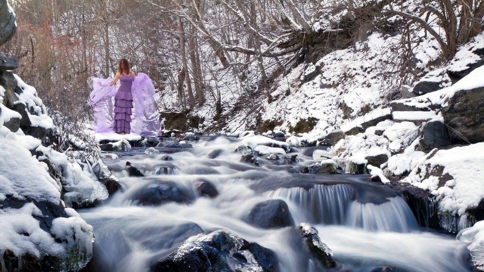 Snow Waterfall Wallpapers - Top Free Snow Waterfall Backgrounds ...