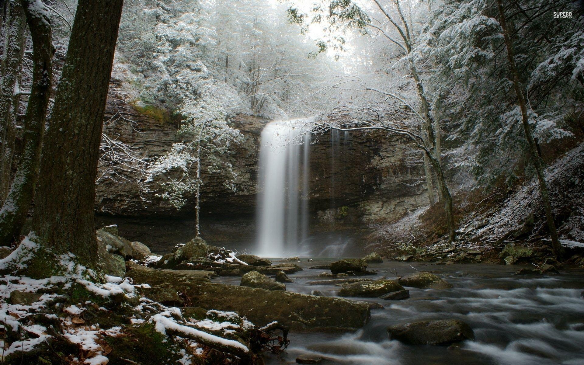 Snow Waterfall Wallpapers - Top Free Snow Waterfall Backgrounds ...