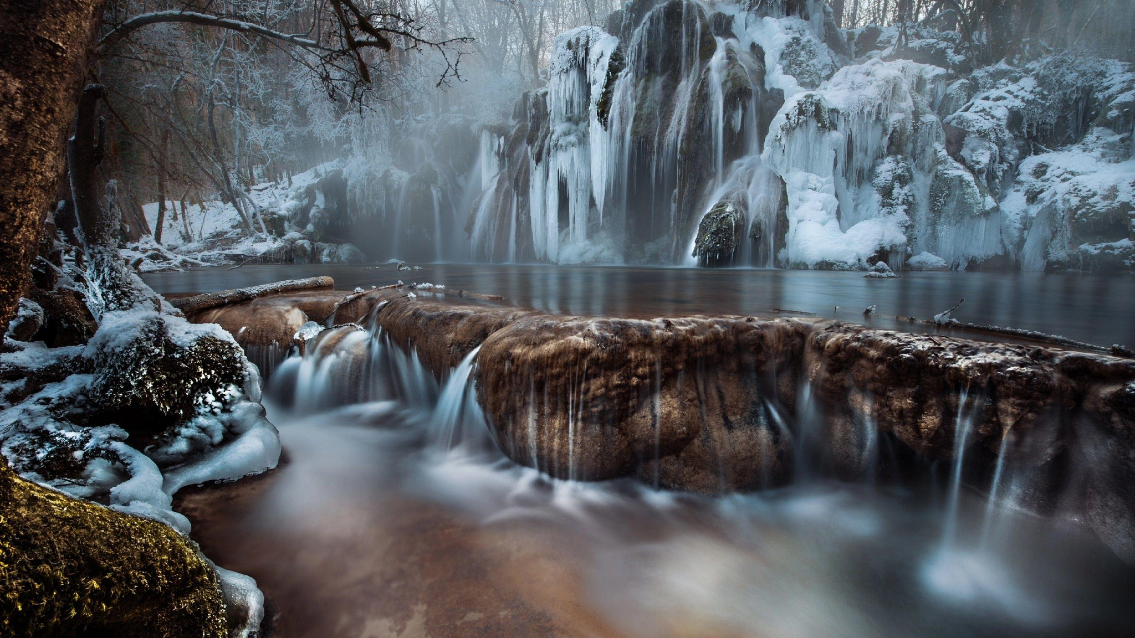 Snow Waterfall Wallpapers - Top Free Snow Waterfall Backgrounds ...