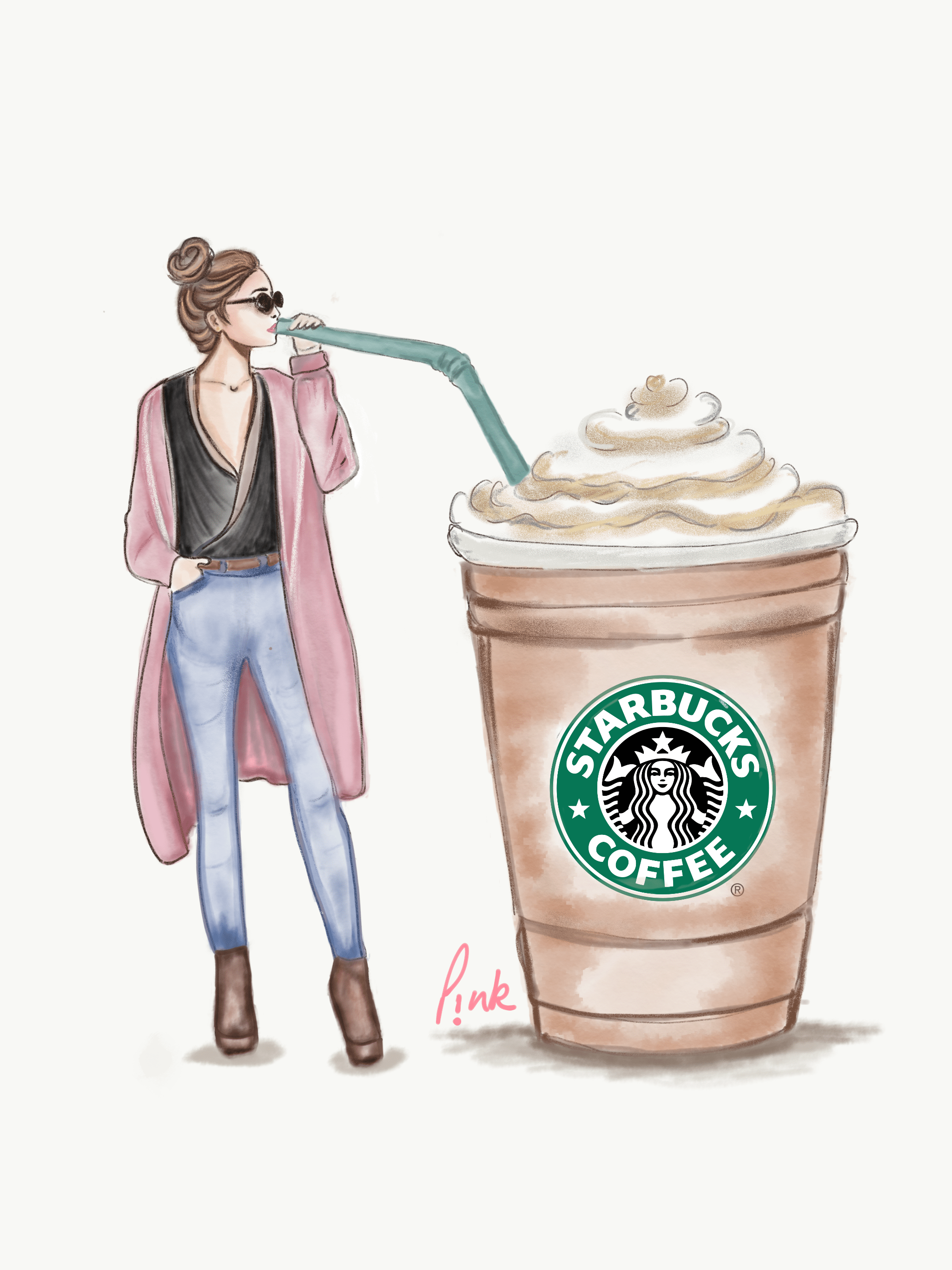 Cartoon Starbucks Wallpapers - Top Free Cartoon Starbucks Backgrounds ...