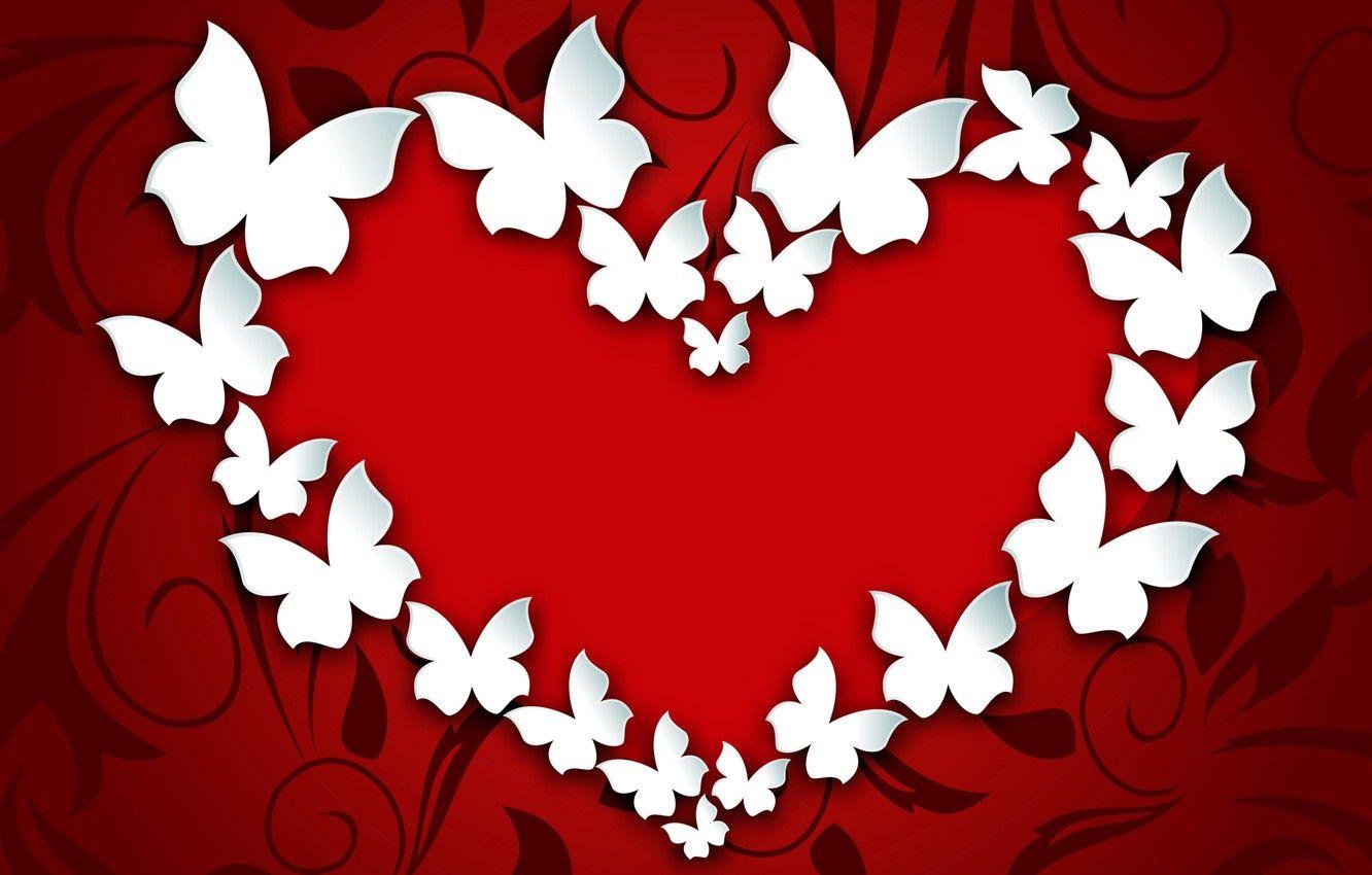 Hearts and Butterflies Desktop Wallpapers - Top Free Hearts and ...