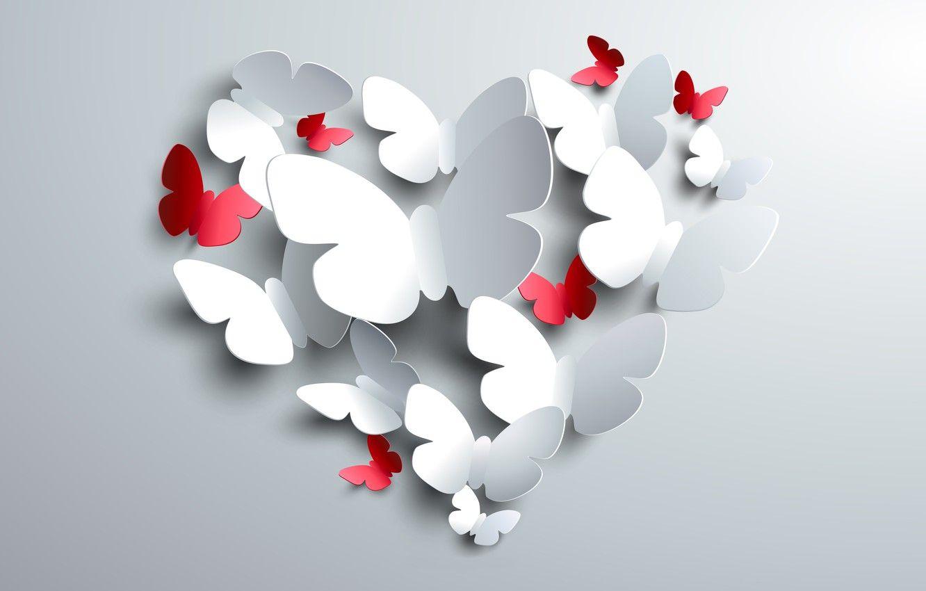 Hearts and Butterflies Desktop Wallpapers - Top Free Hearts and ...