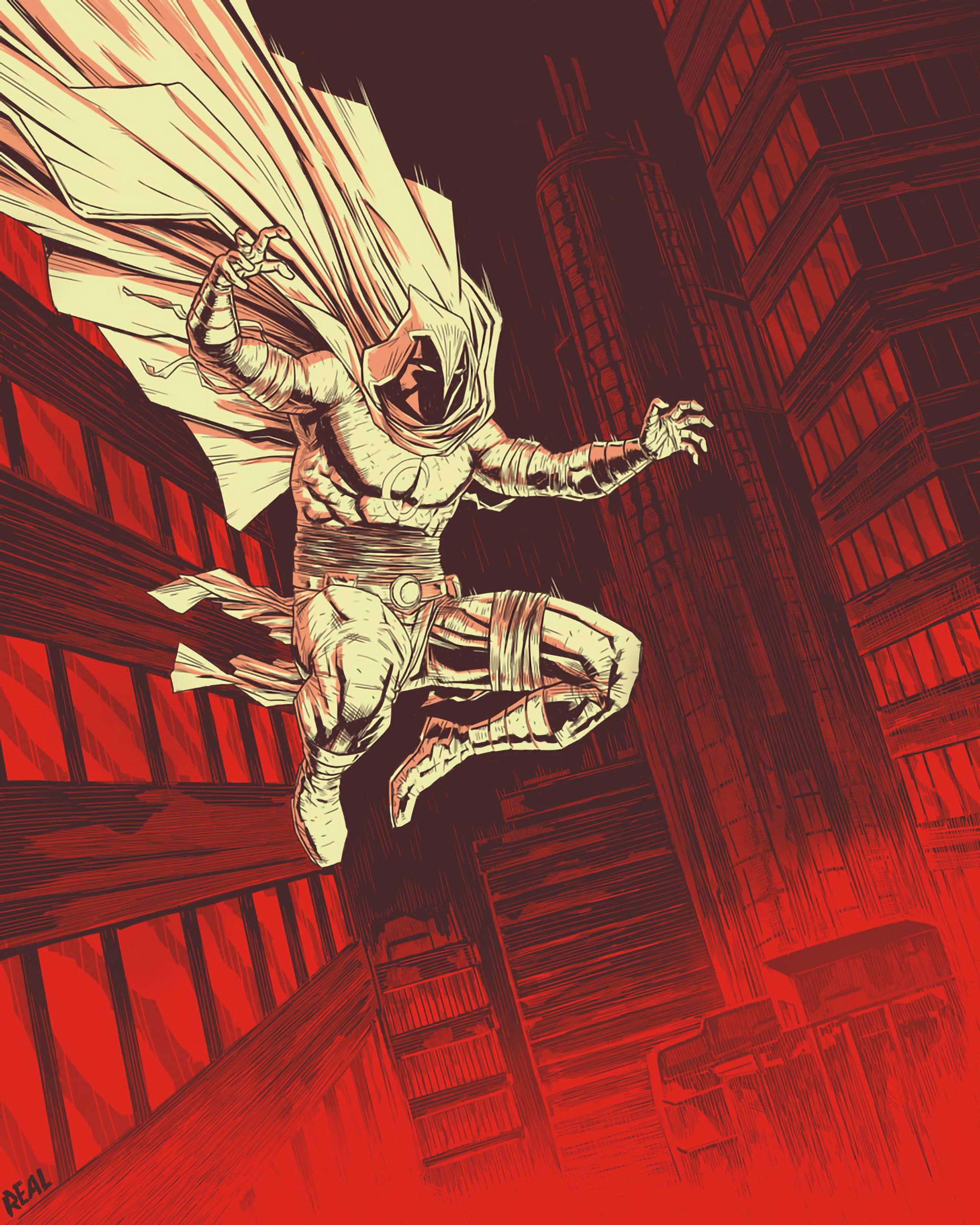 Minimalist Moon Knight Wallpapers - Top Free Minimalist Moon Knight ...