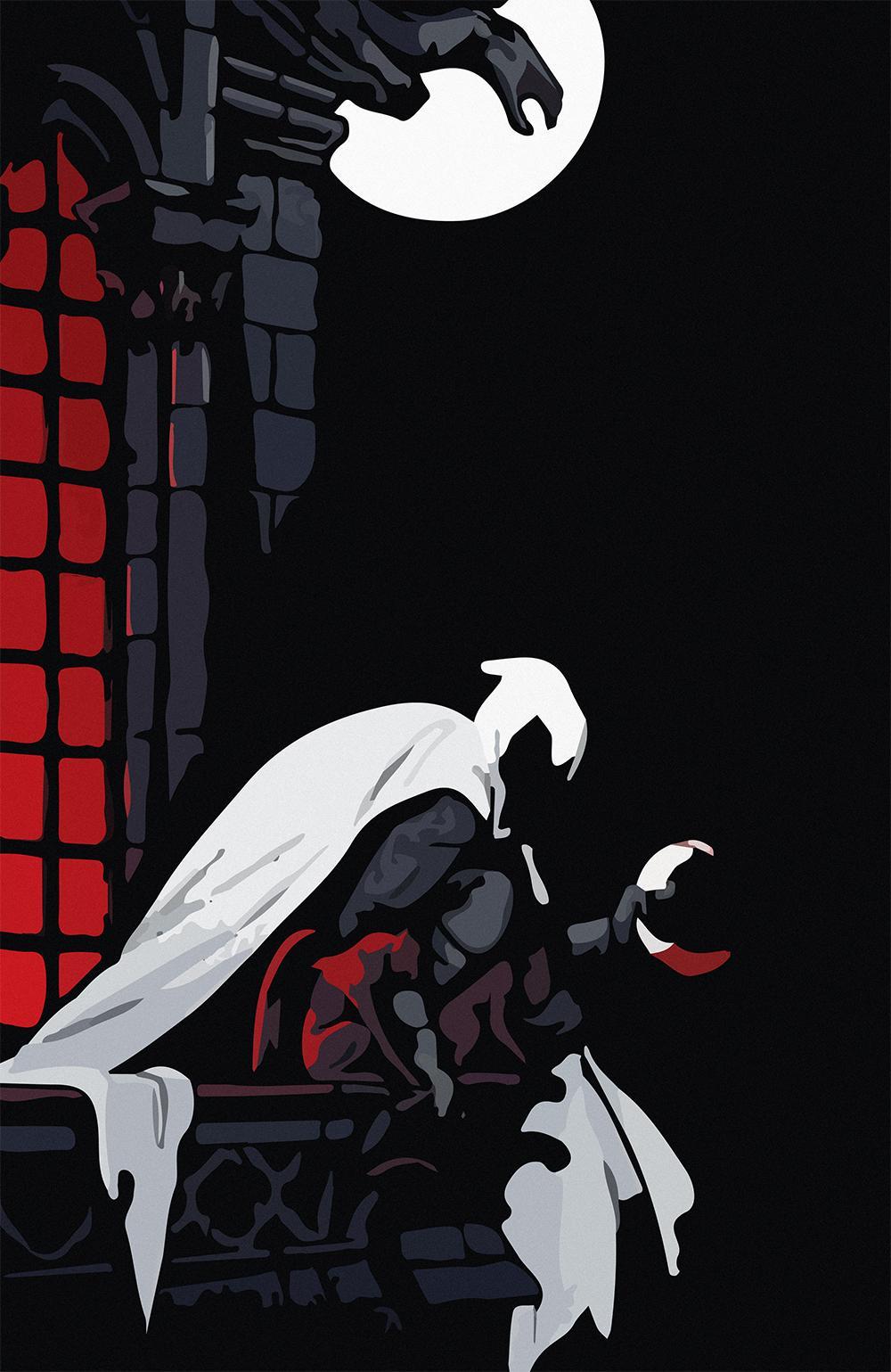 Minimalist Moon Knight Wallpapers - Top Free Minimalist Moon Knight ...