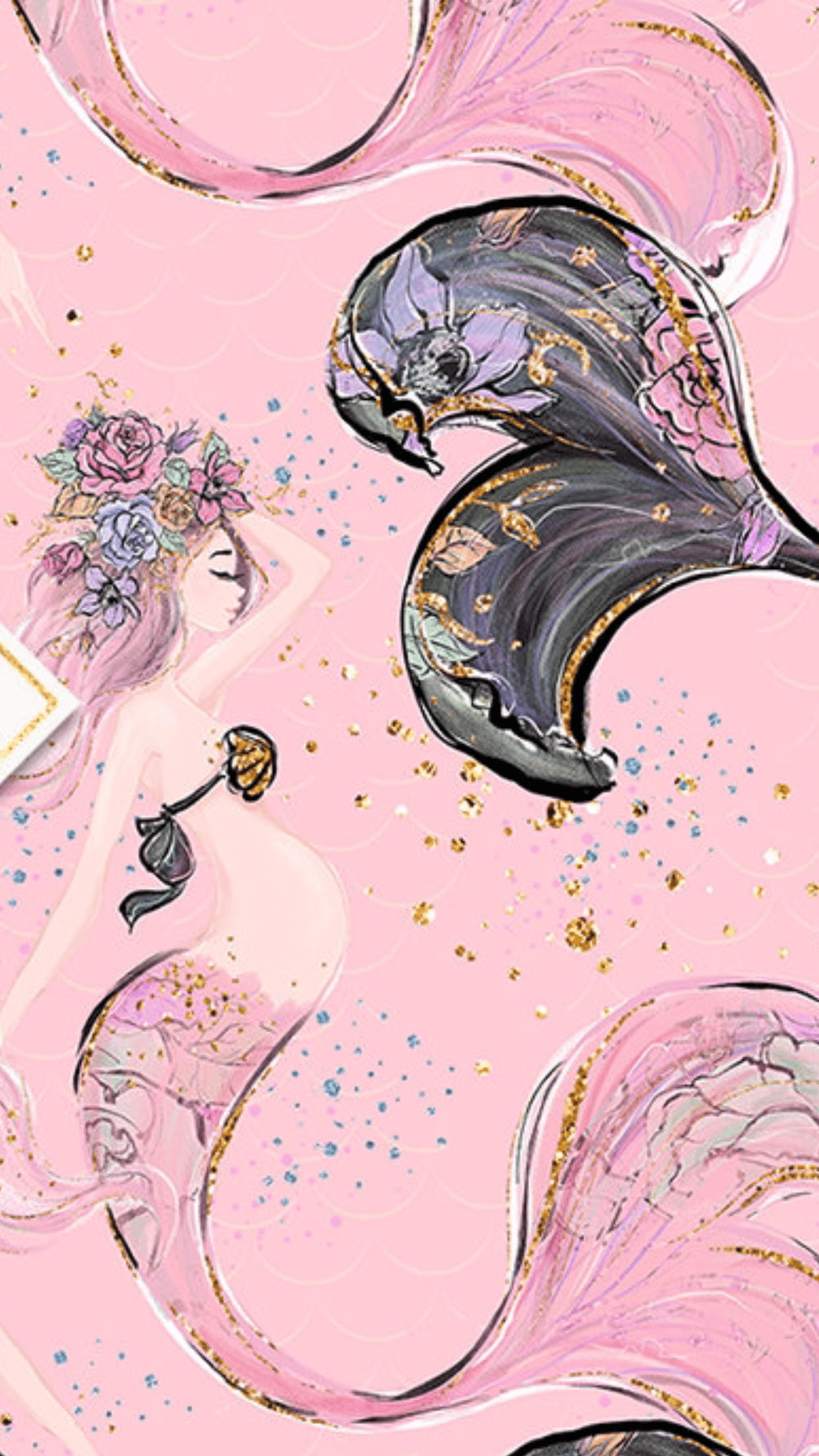 Pink Mermaid Wallpapers - Top Free Pink Mermaid Backgrounds ...