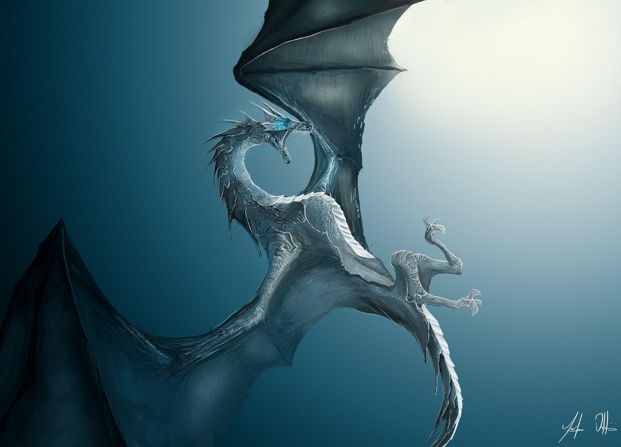 Epic Ice Dragon Wallpapers - Top Free Epic Ice Dragon Backgrounds - WallpaperAccess