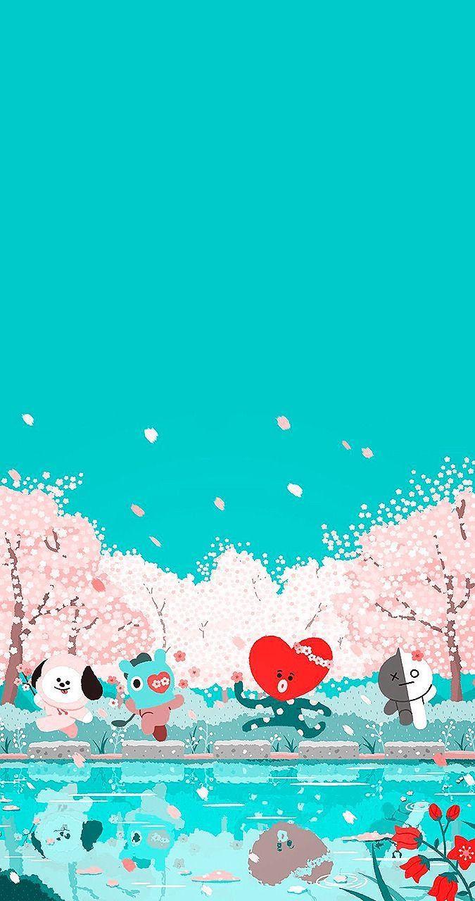 BT21 Pattern Wallpapers - Top Free BT21 Pattern Backgrounds ...