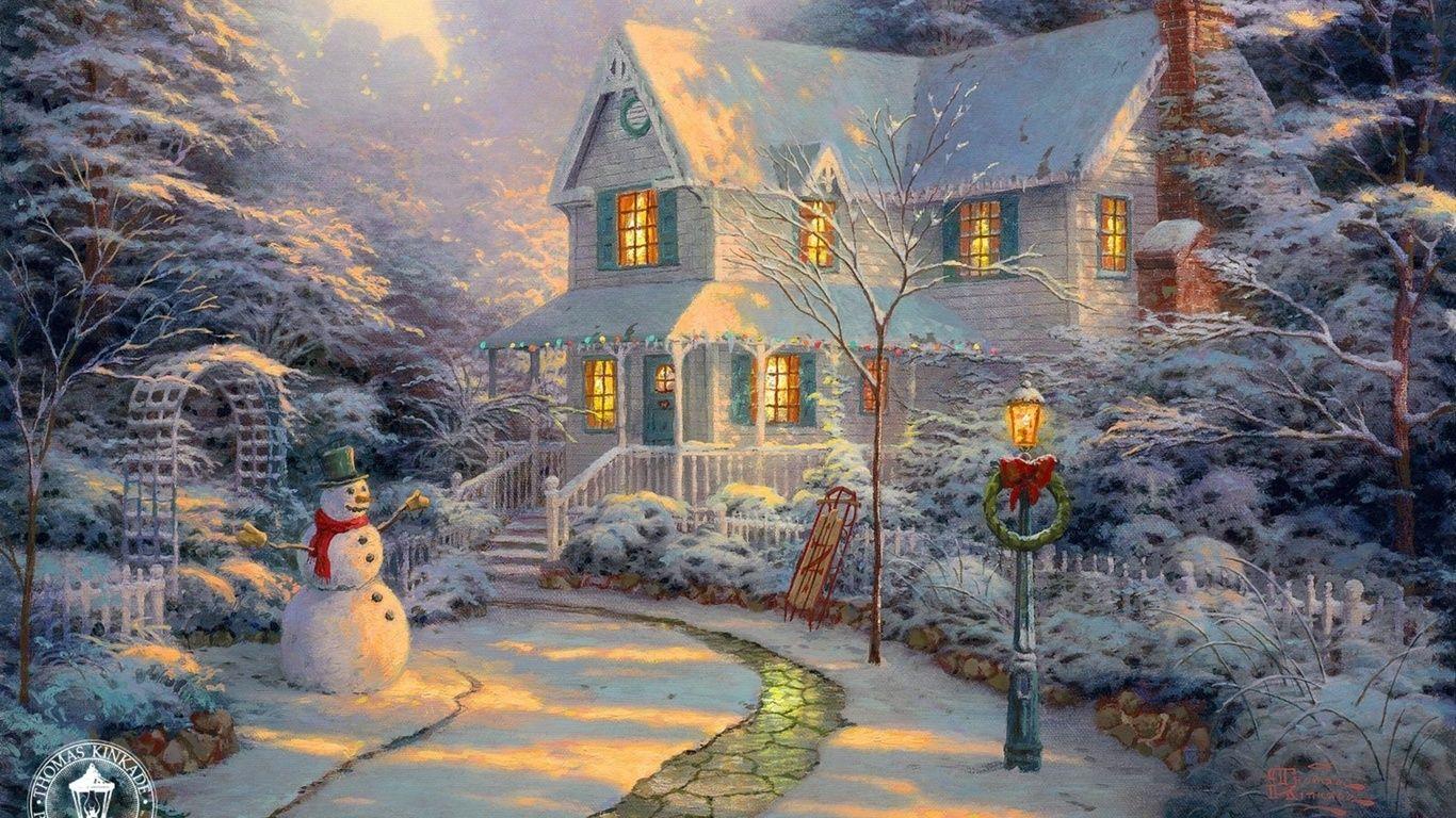 Winter Cottage Wallpapers - Top Free Winter Cottage Backgrounds ...
