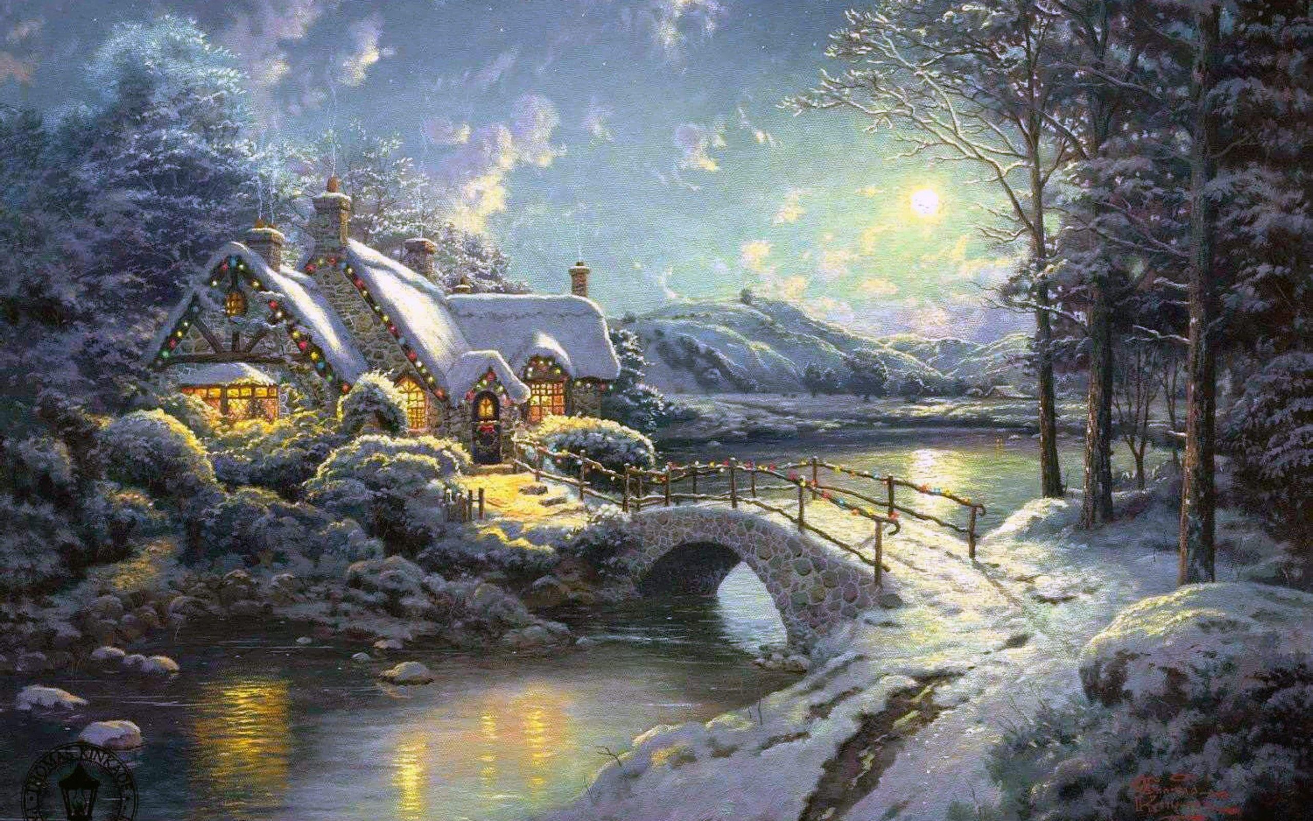 Winter Cottage Wallpapers - Top Free Winter Cottage Backgrounds ...