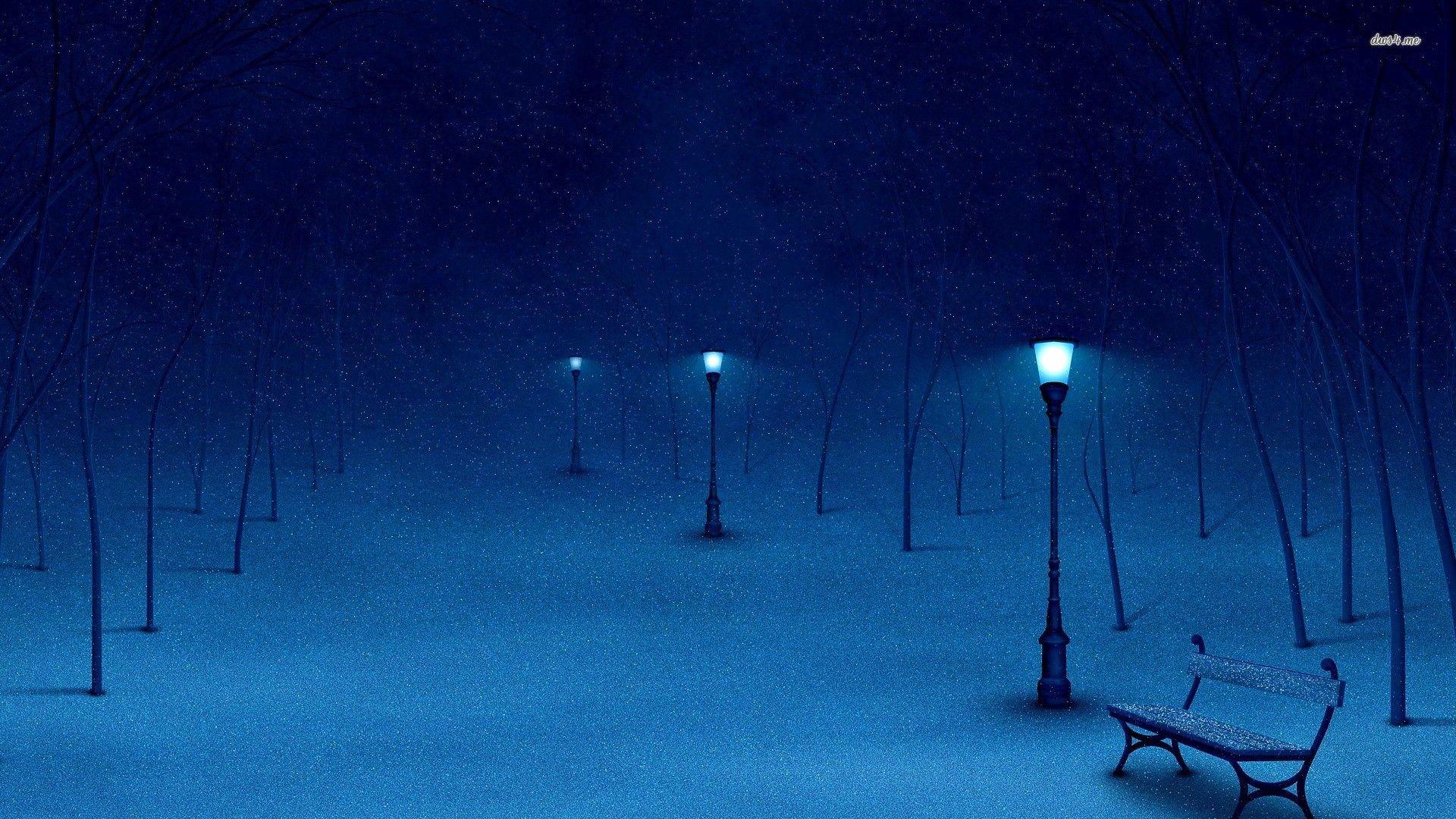 Dark Winter Night Wallpapers - Top Free Dark Winter Night Backgrounds ...