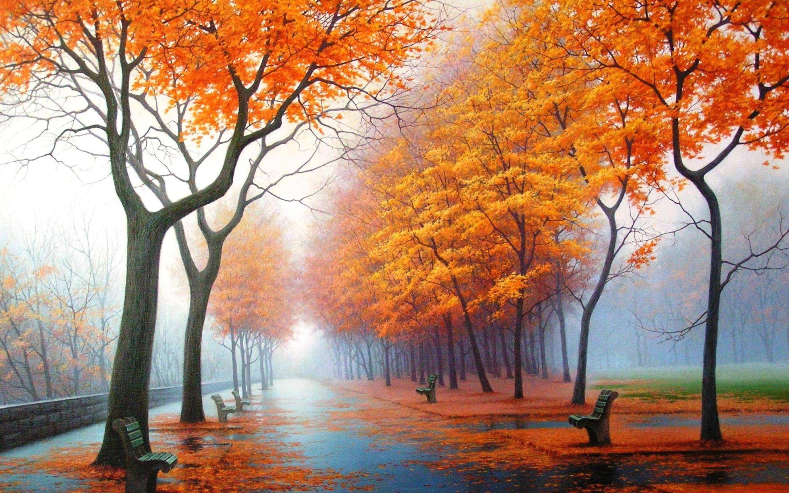 Autumn Fog Wallpapers - Top Free Autumn Fog Backgrounds - WallpaperAccess