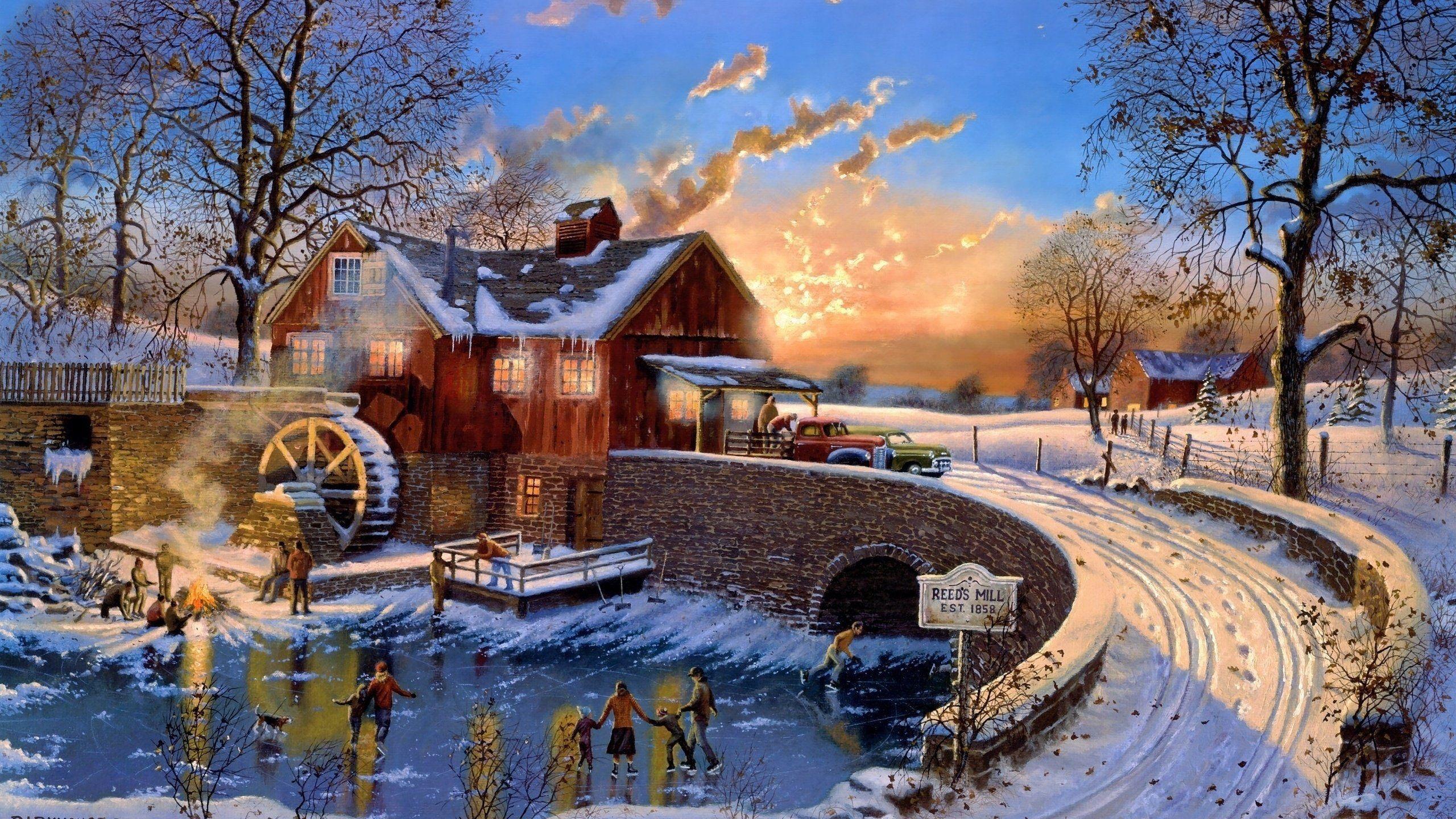 Winter Village Wallpapers - Top Free Winter Village Backgrounds ...