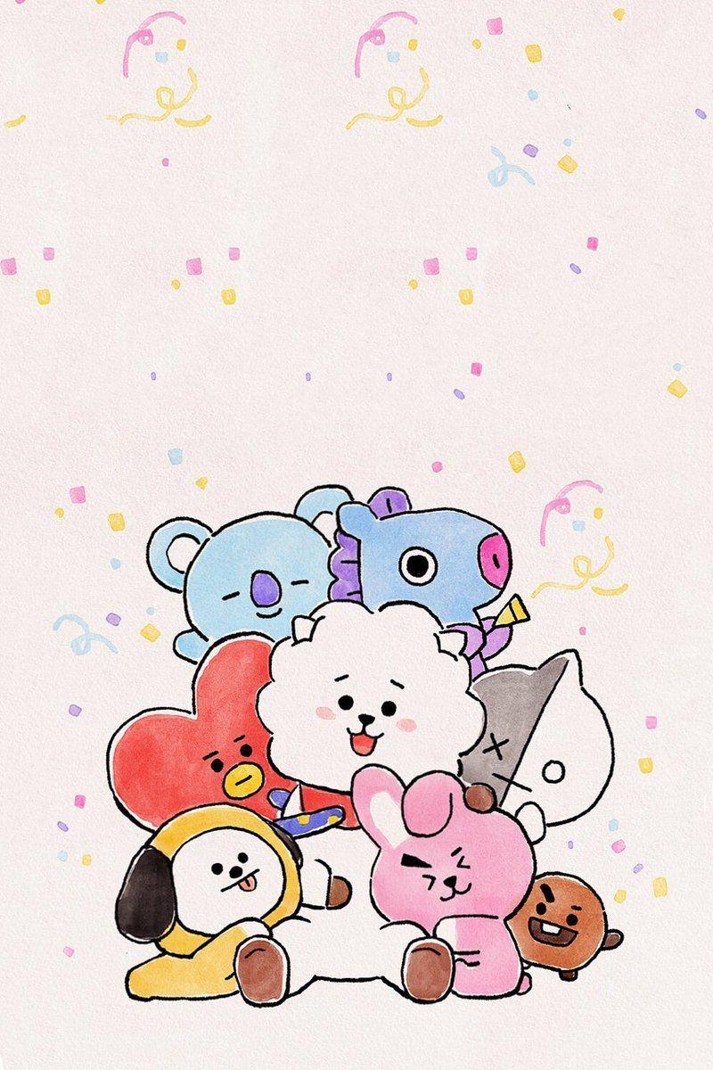 BT21 Aesthetic Wallpapers - Top Free BT21 Aesthetic Backgrounds ...