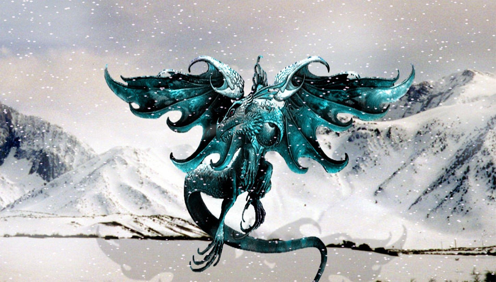 Snow Dragon Wallpapers Top Free Snow Dragon Backgrounds Wallpaperaccess