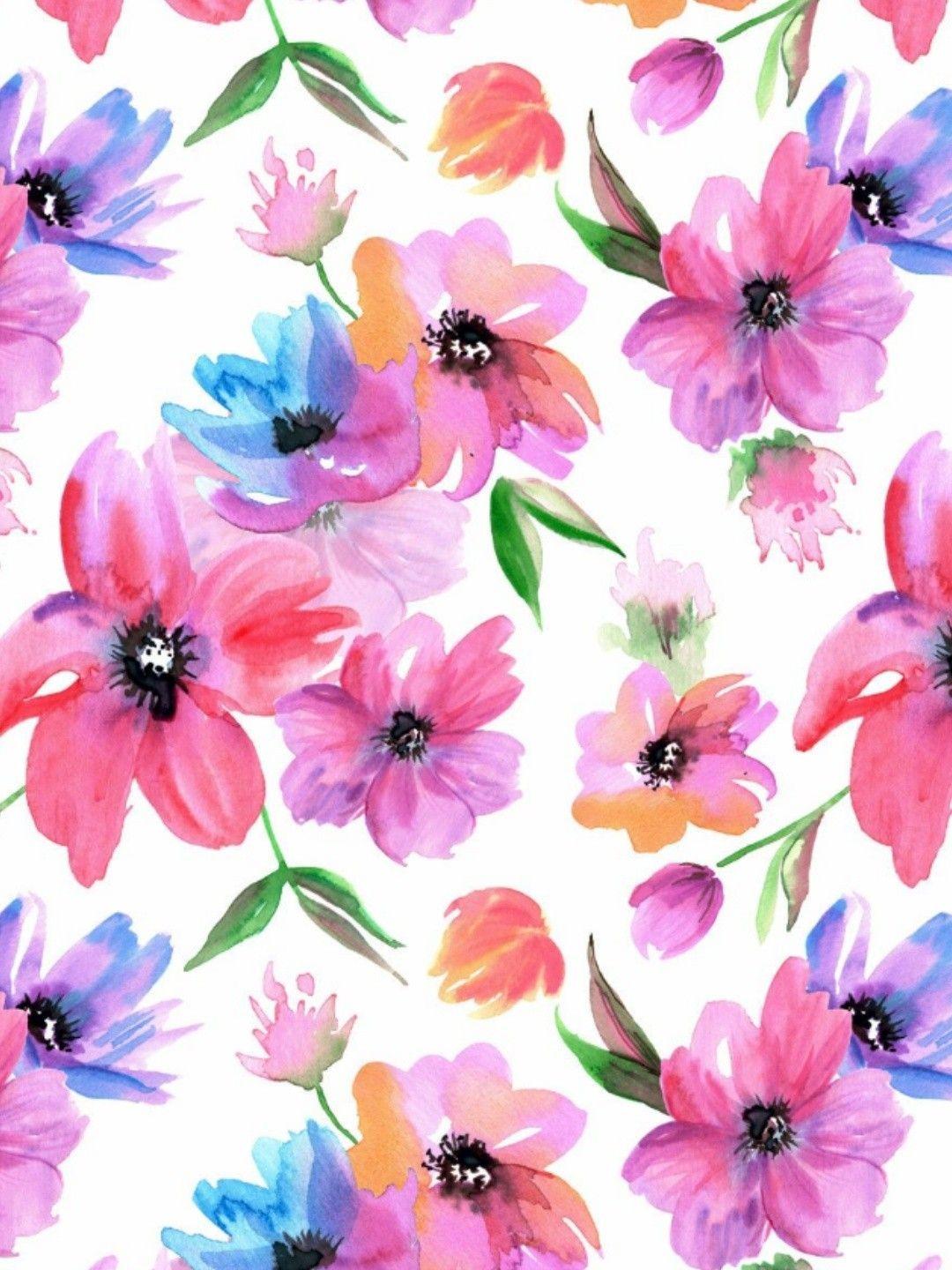 Pink Watercolor Flowers Wallpapers - Top Free Pink Watercolor Flowers ...