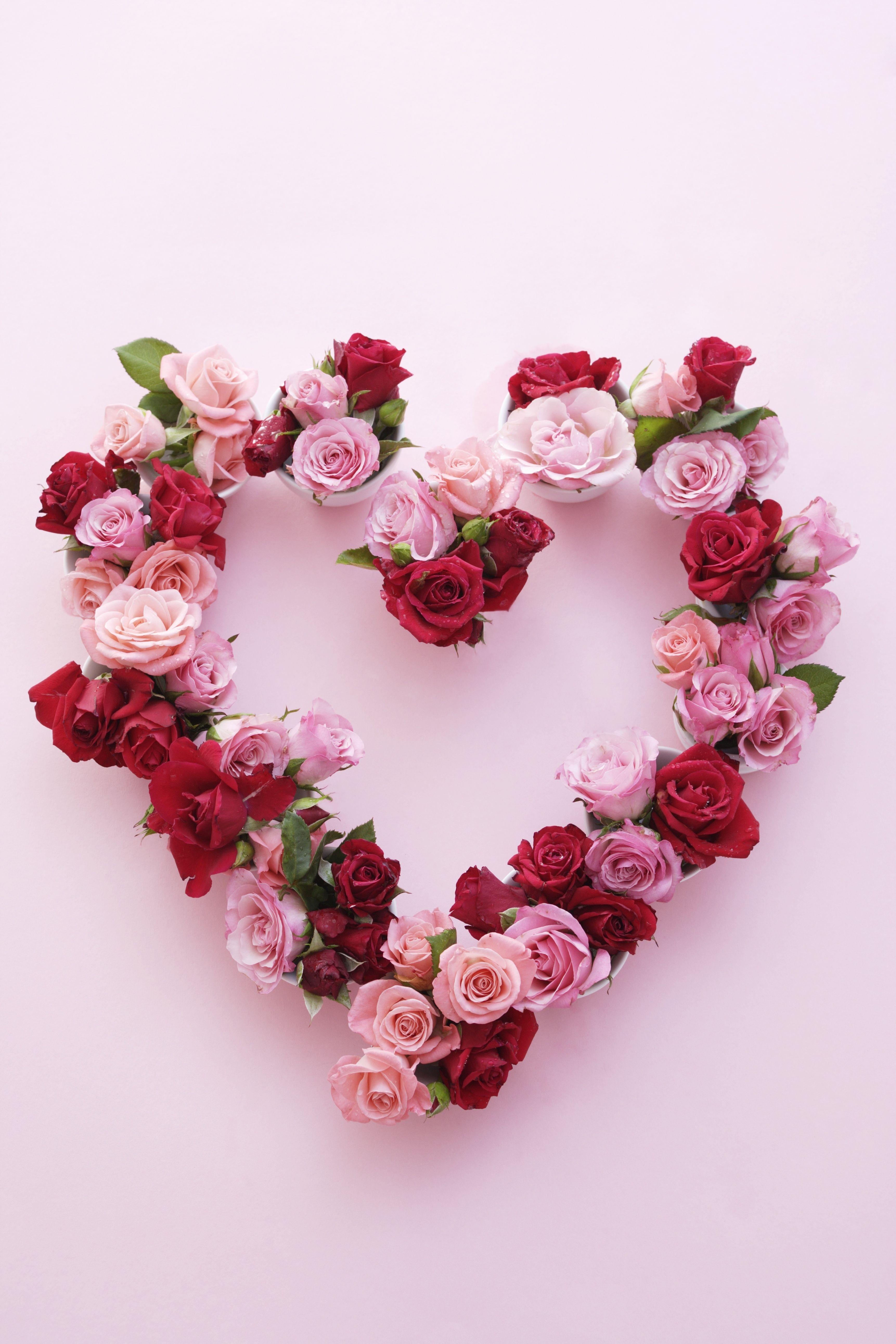 Valentine Heart Flower Wallpapers - Top Free Valentine Heart Flower ...