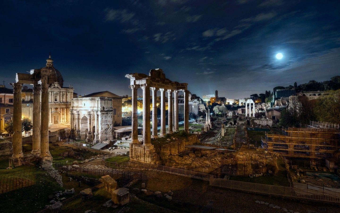 Rome Night Wallpapers - Top Free Rome Night Backgrounds - WallpaperAccess