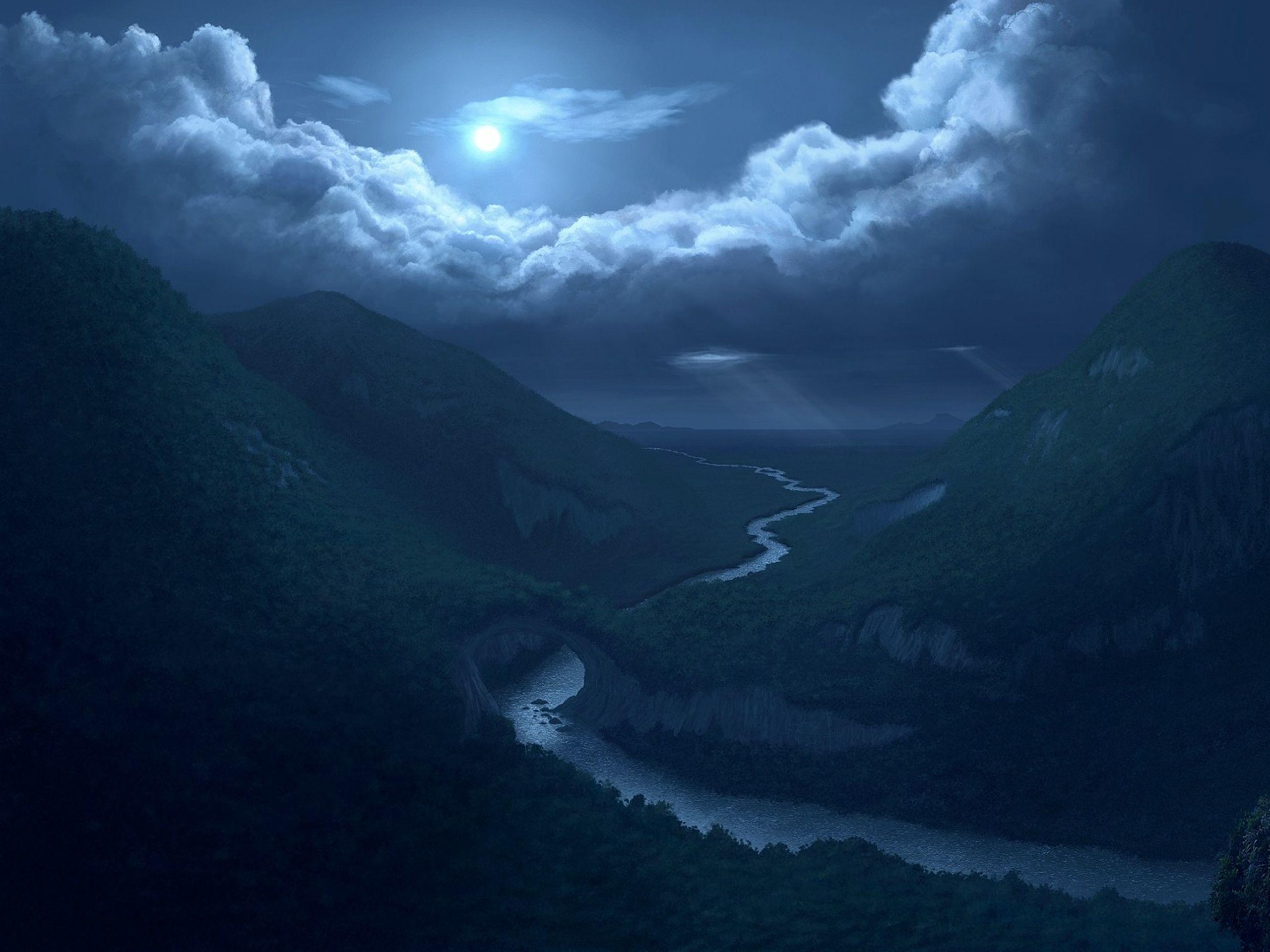 Blue Moon Mountain Wallpapers - Top Free Blue Moon Mountain Backgrounds ...