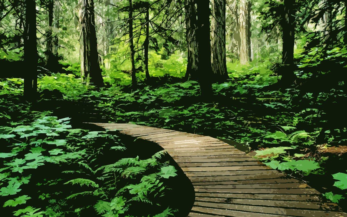 Cartoon Forest Desktop Wallpapers - Top Free Cartoon Forest Desktop ...