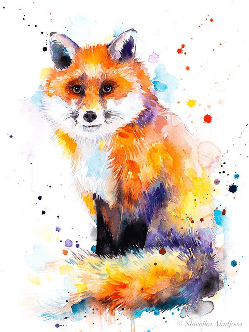 Fox Watercolor Wallpapers - Top Free Fox Watercolor Backgrounds ...