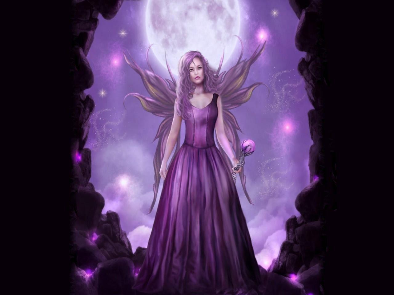 Purple Fairy Wallpapers - Top Free Purple Fairy Backgrounds - WallpaperAccess