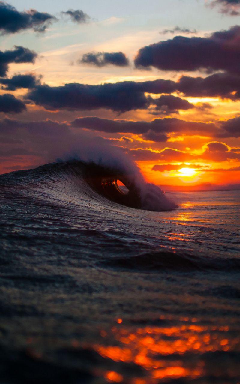 Beach Sunset Ocean Waves Wallpapers - Top Free Beach Sunset Ocean Waves ...