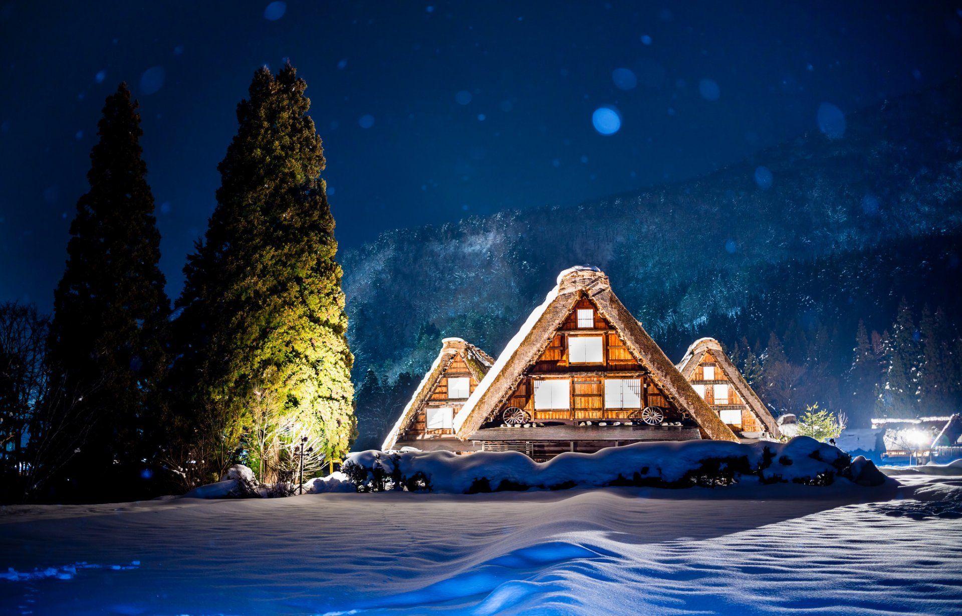 Japan Snow Night Wallpapers - Top Free Japan Snow Night Backgrounds ...