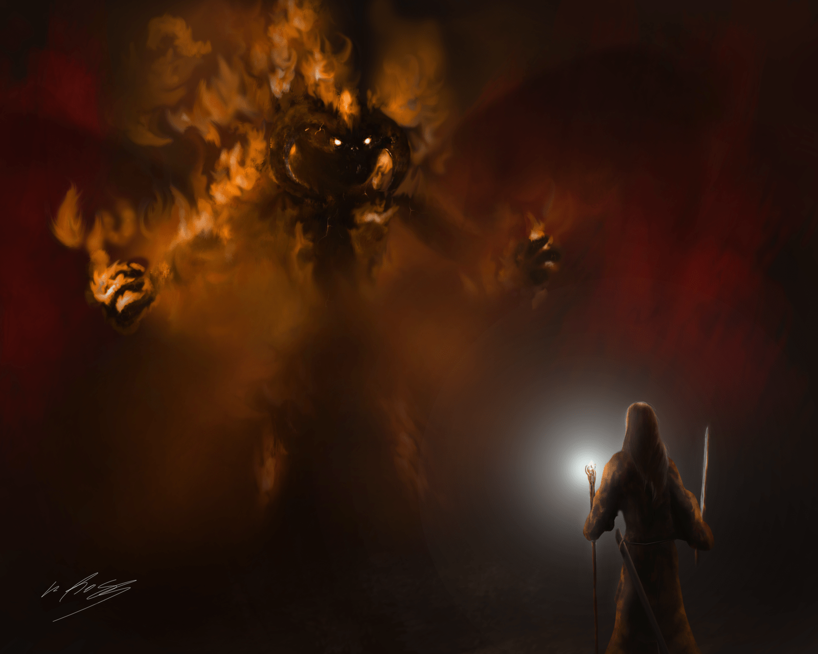 Gandalf vs Balrog Wallpapers - Top Free Gandalf vs Balrog Backgrounds ...
