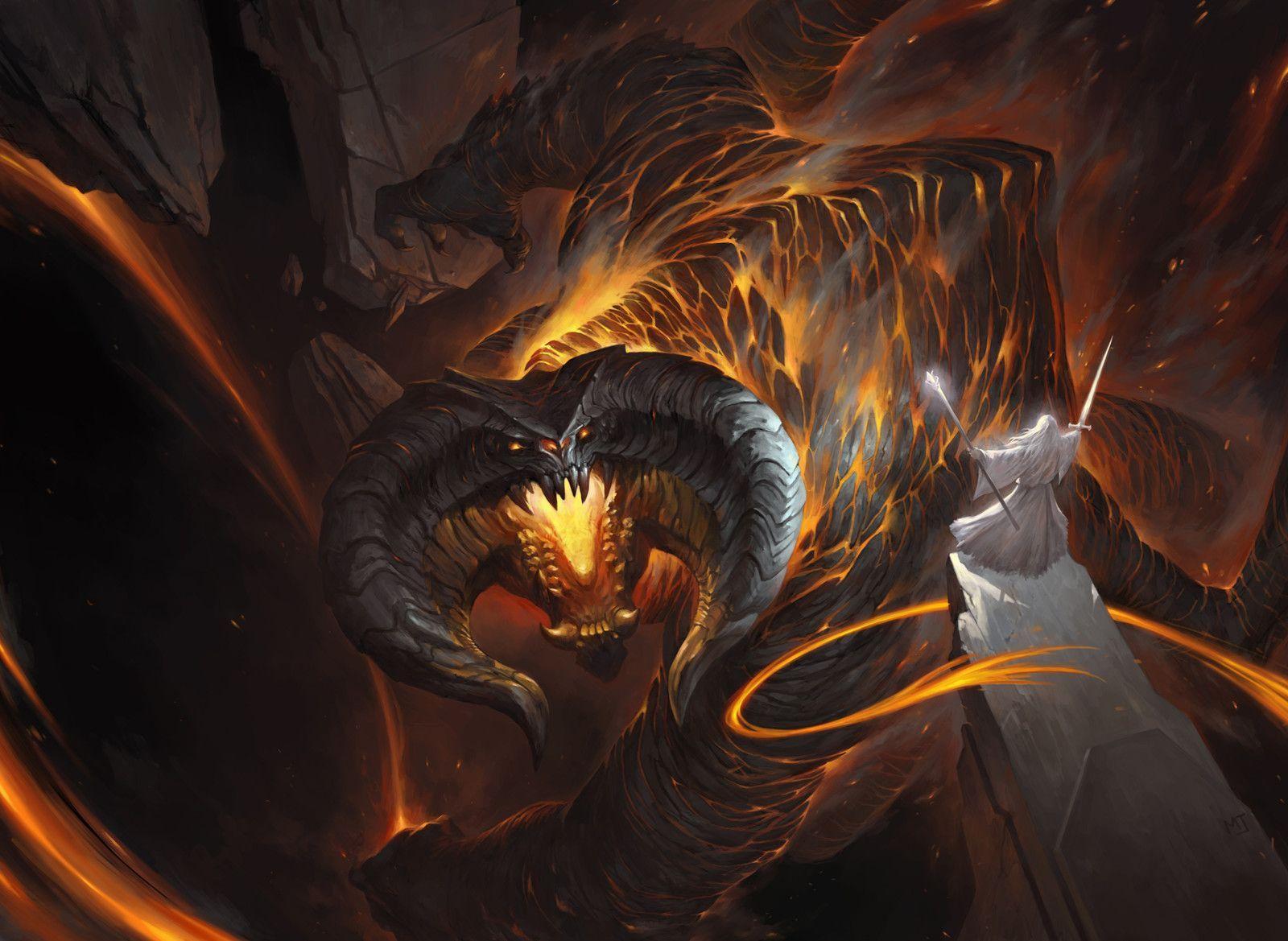 Gandalf vs Balrog Wallpapers - Top Free Gandalf vs Balrog Backgrounds ...