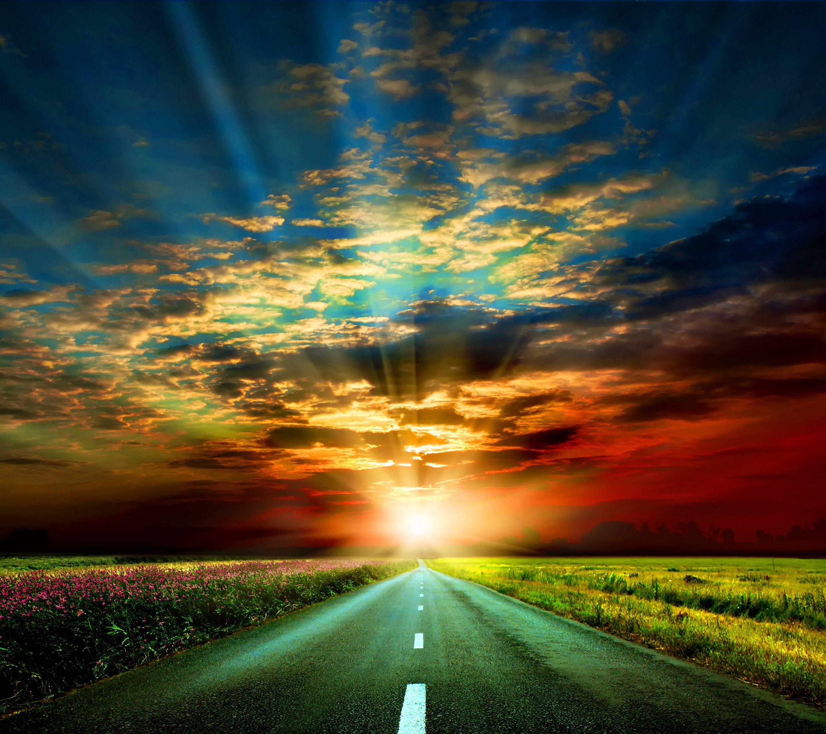 Road and Sunset Wallpapers - Top Free Road and Sunset Backgrounds ...