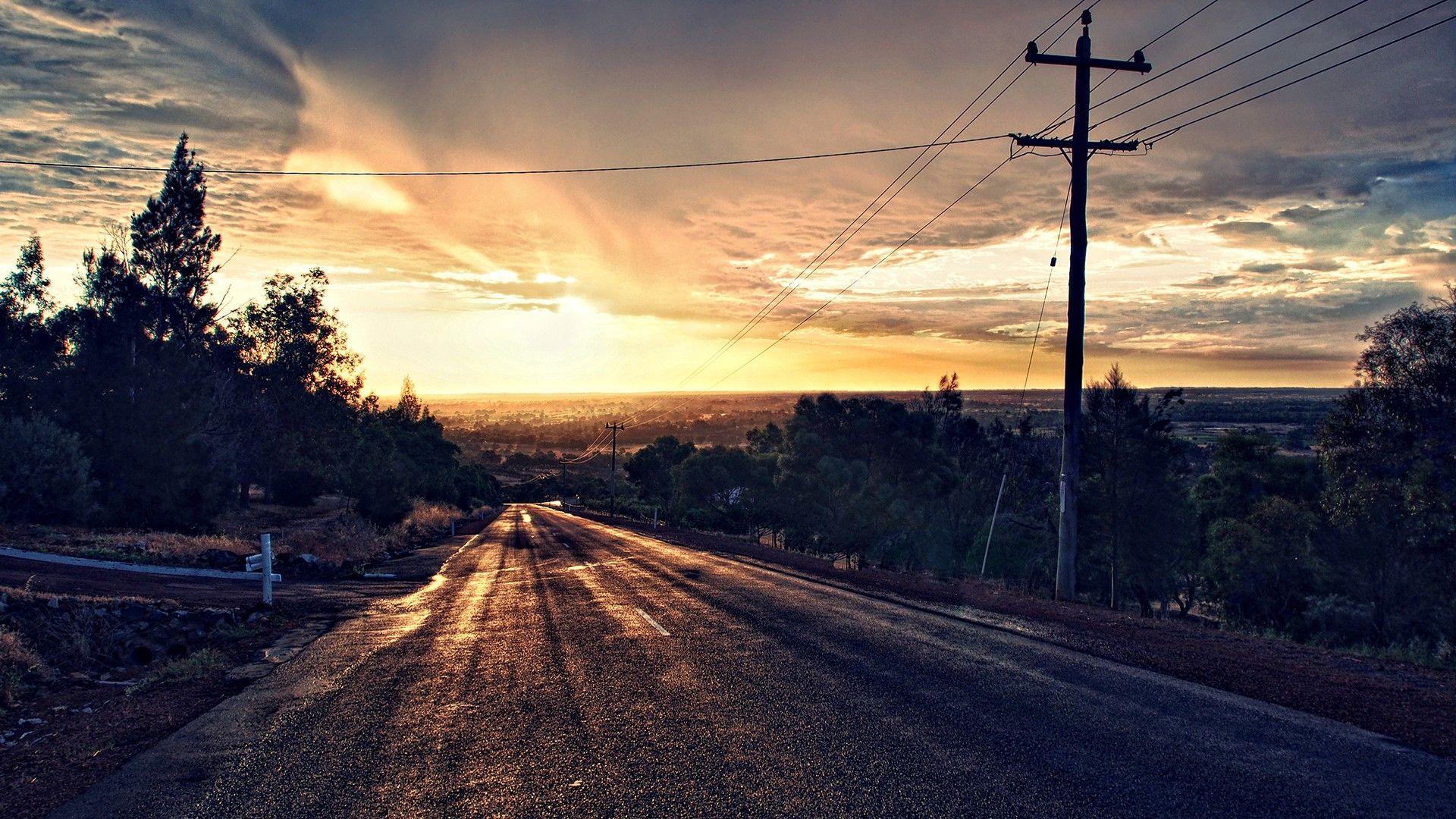 Road and Sunset Wallpapers - Top Free Road and Sunset Backgrounds ...