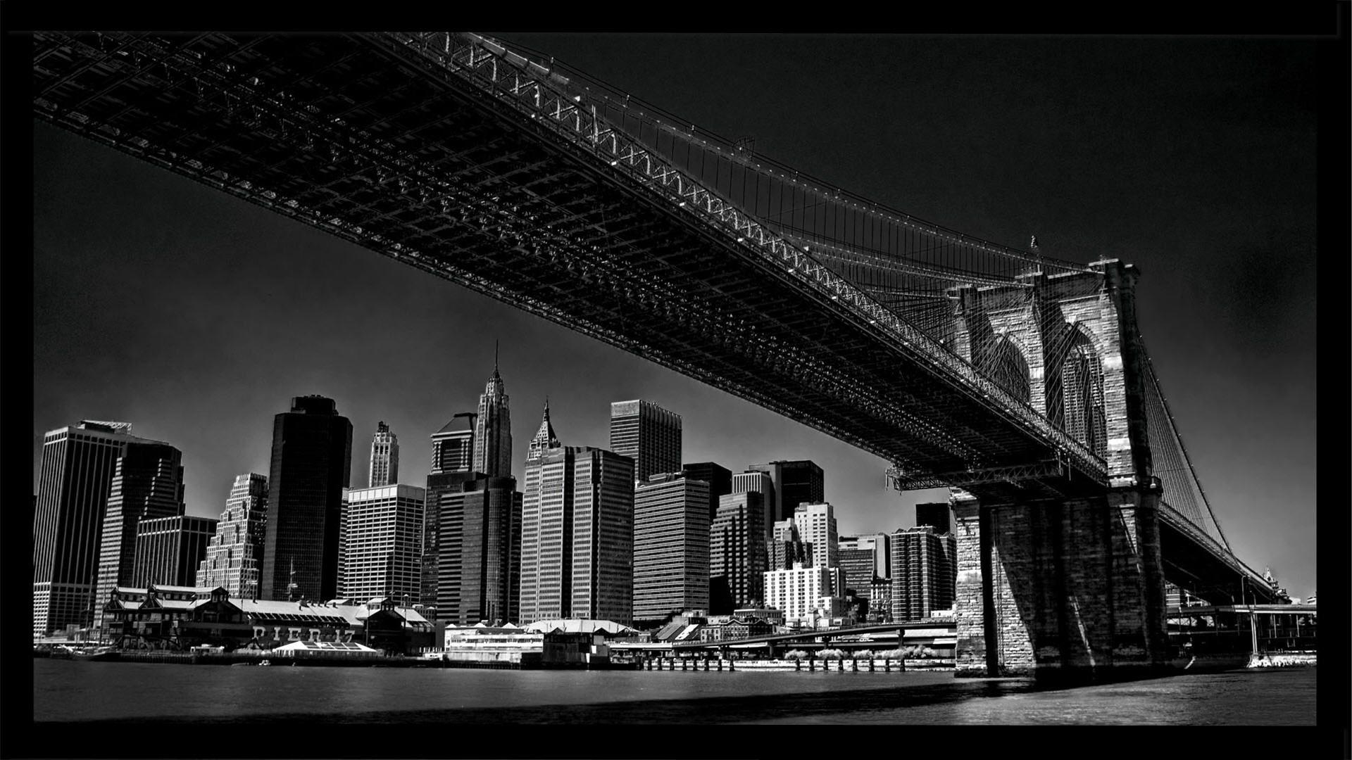 Brooklyn Bridge Black and White Wallpapers - Top Free Brooklyn Bridge ...