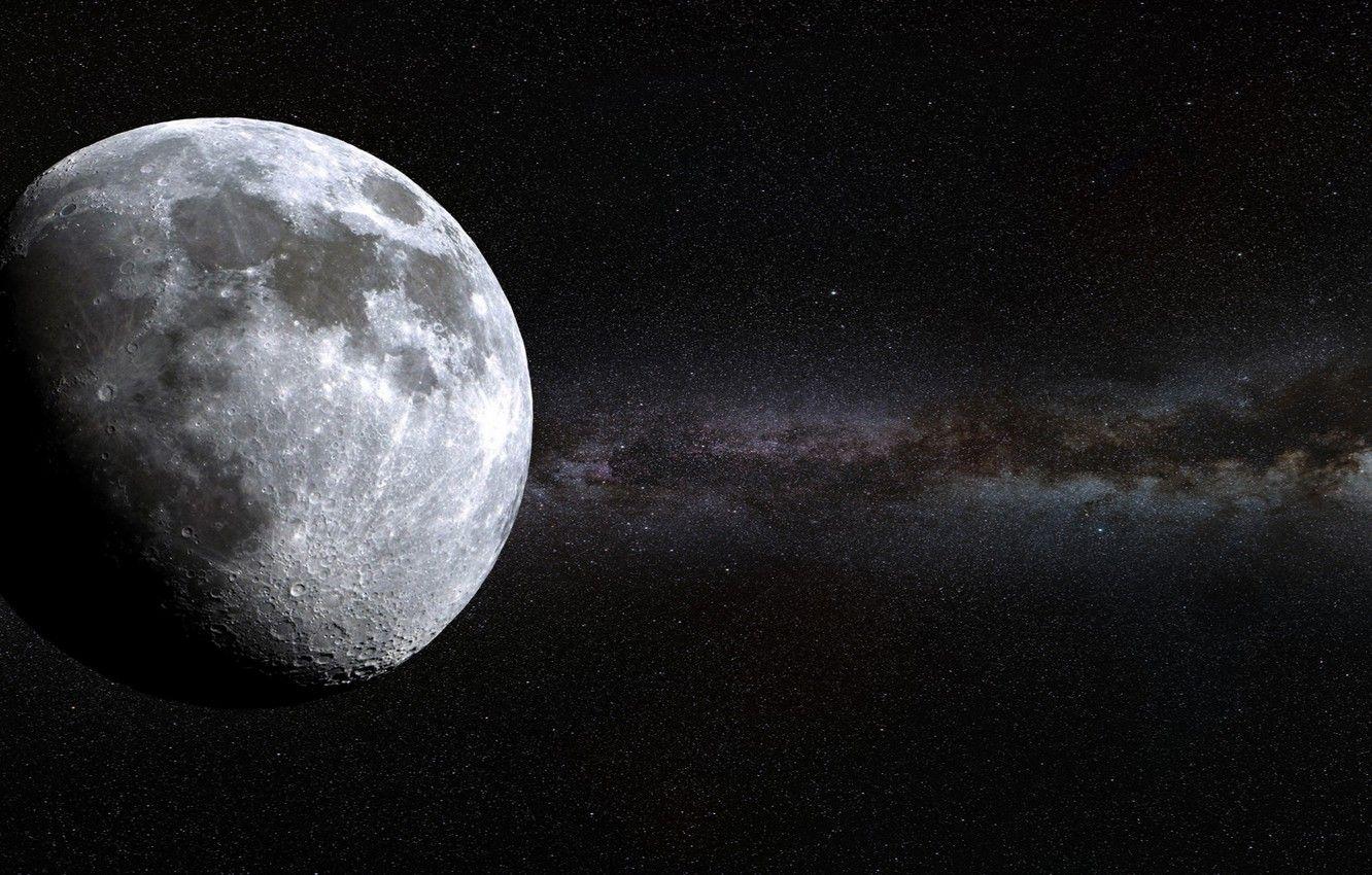 Moon and Milky Way Wallpapers - Top Free Moon and Milky Way Backgrounds ...