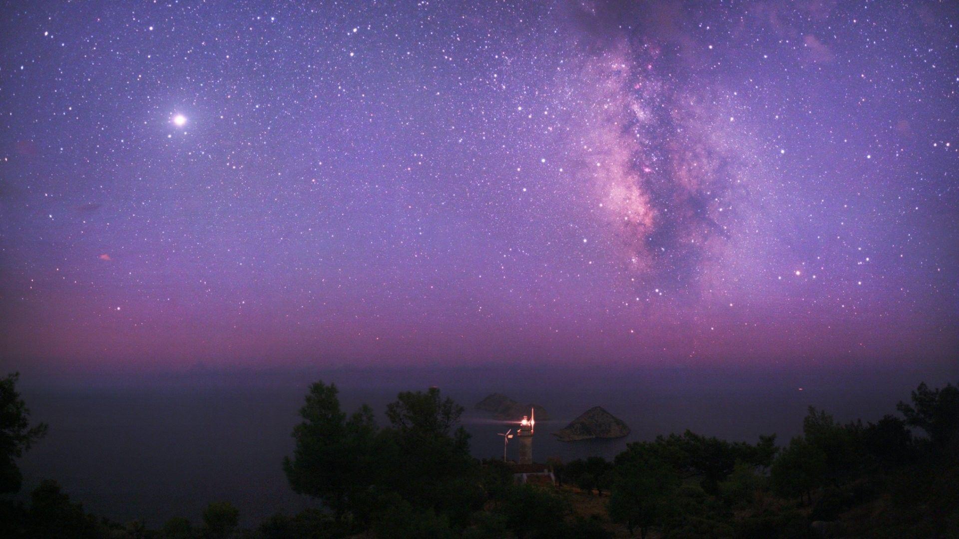 Moon and Milky Way Wallpapers - Top Free Moon and Milky Way Backgrounds ...