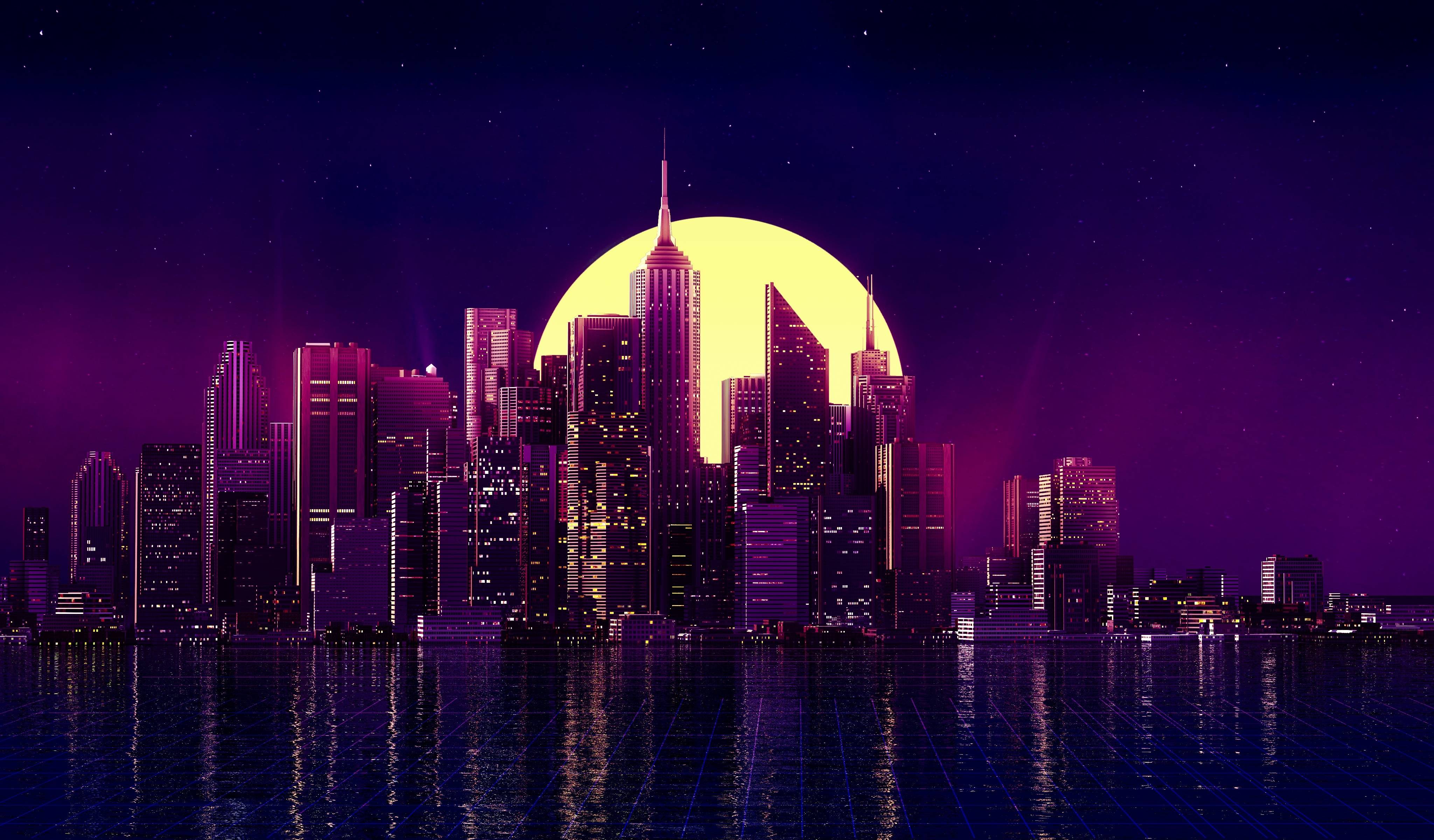 Purple City Desktop Wallpapers - Top Free Purple City Desktop ...