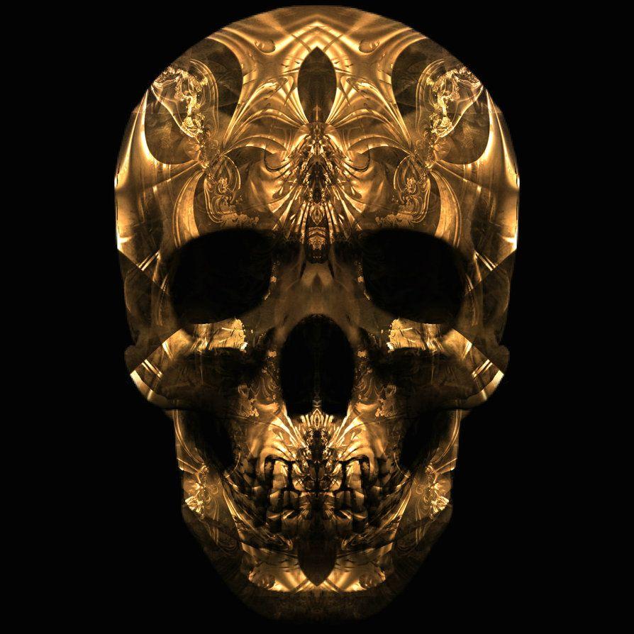 Black and Gold Skull Wallpapers - Top Free Black and Gold Skull ...