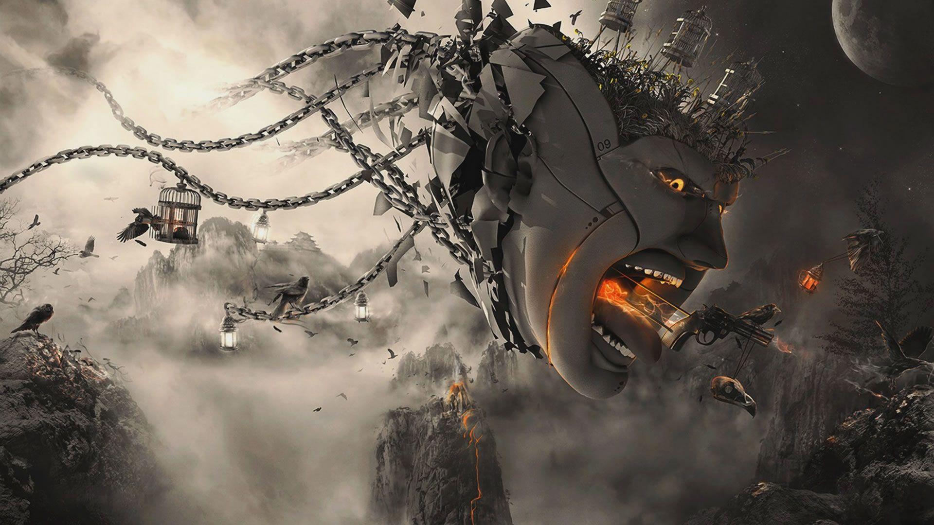 3D Digital Art Dark Wallpapers - Top Free 3D Digital Art Dark ...