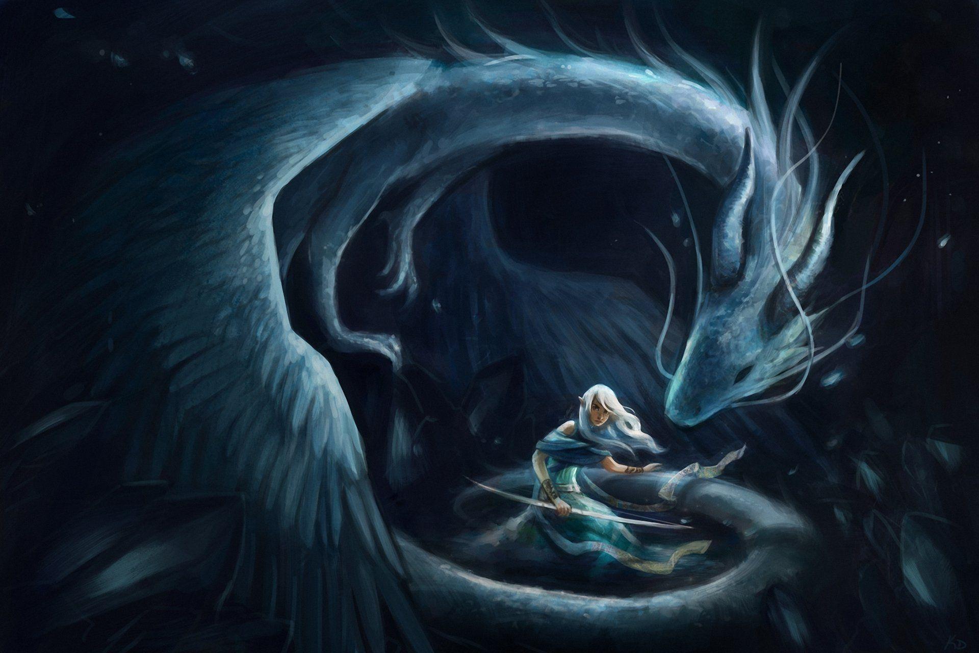 Dragon Protecting Woman HD Wallpapers - Top Free Dragon Protecting ...