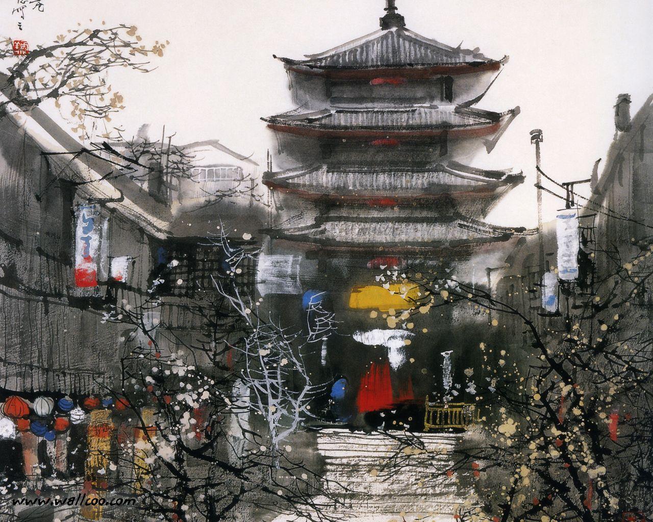 Japanese Ink Painting Wallpapers - Top Free Japanese Ink Painting ...