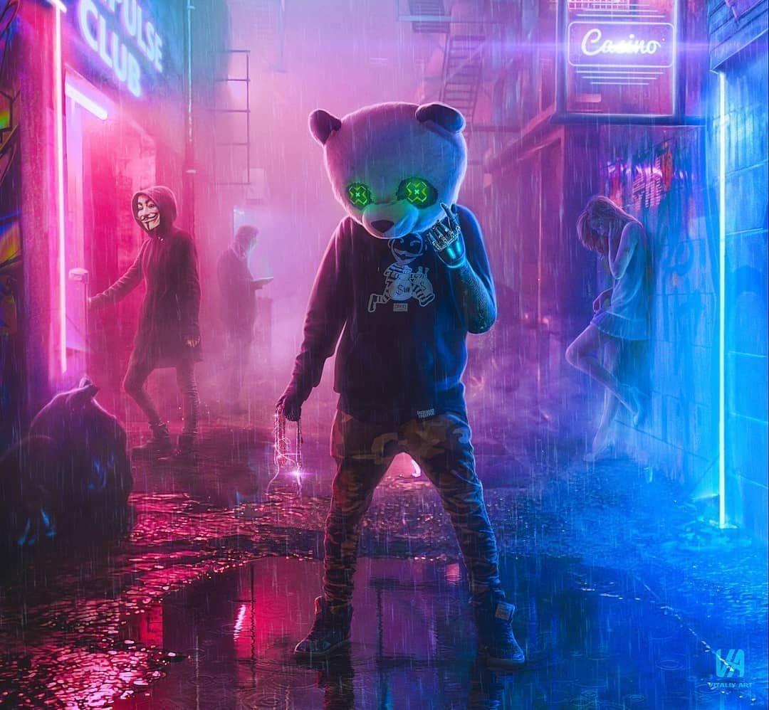 Neon Panda Wallpapers - Top Free Neon Panda Backgrounds - WallpaperAccess