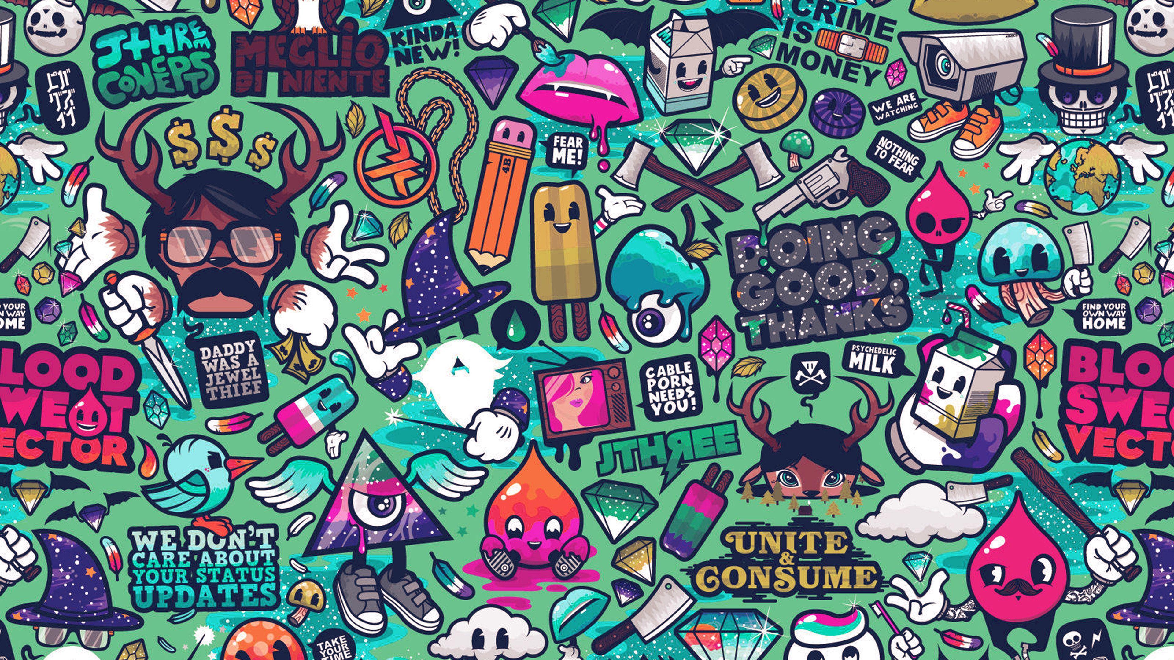 Rainbow Graffiti Wallpapers - Top Free Rainbow Graffiti Backgrounds ...