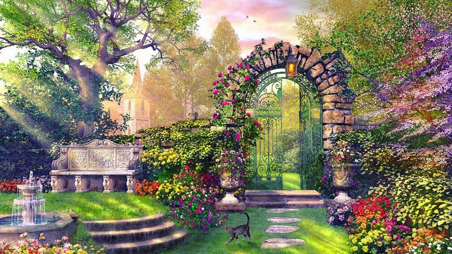 Garden Gate Wallpapers - Top Free Garden Gate Backgrounds - WallpaperAccess