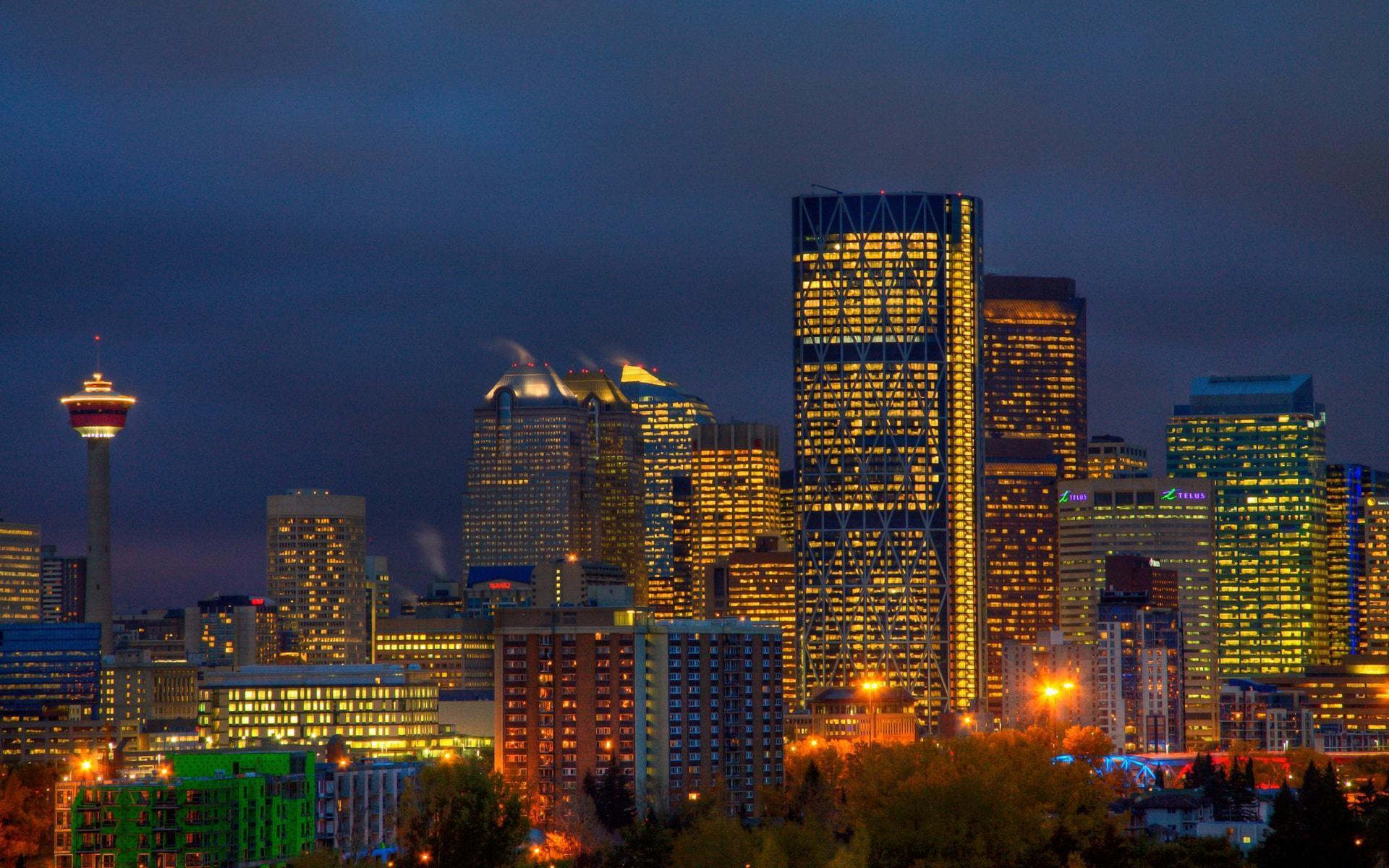 Calgary Skyline Wallpapers - Top Free Calgary Skyline Backgrounds ...