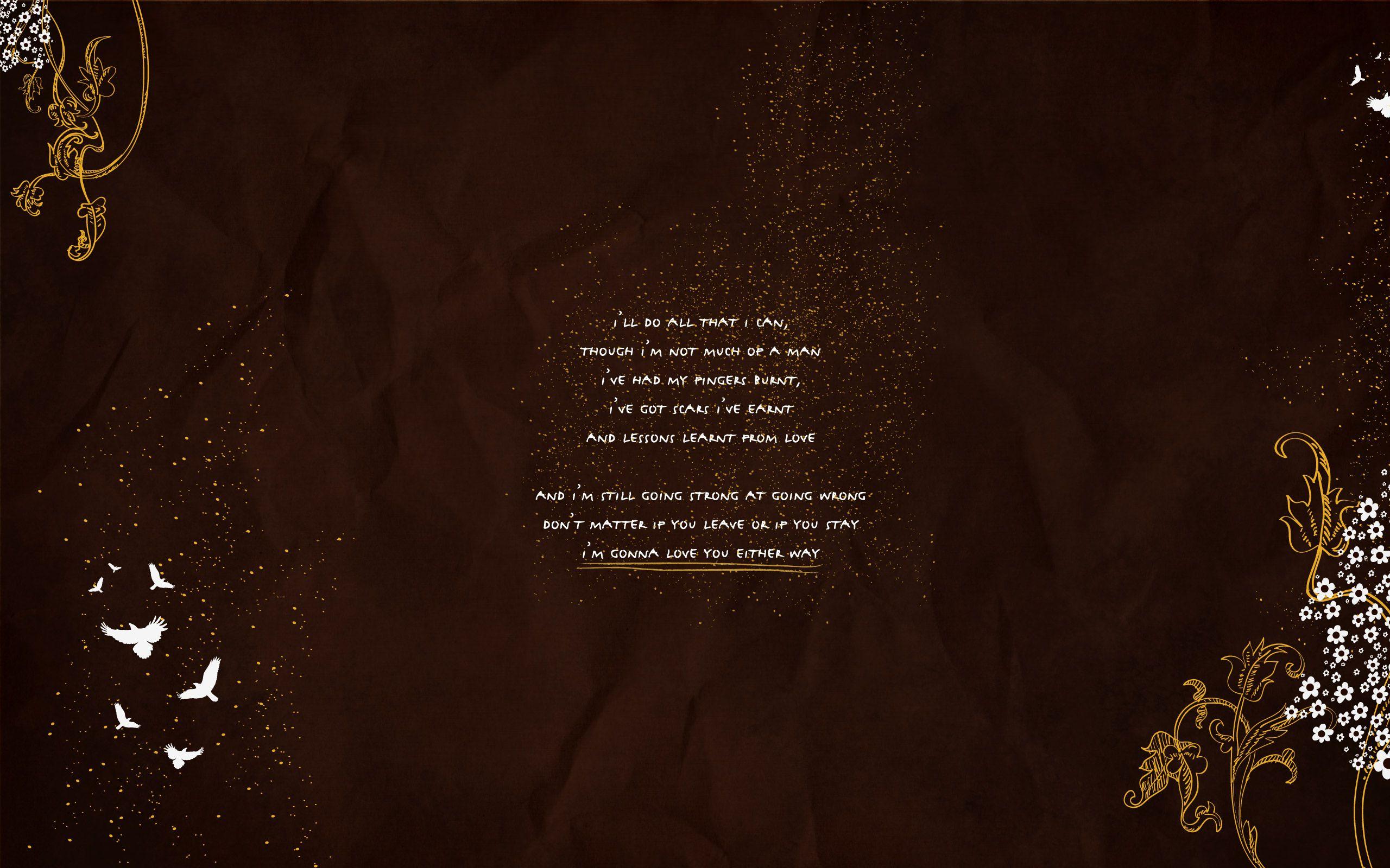 Lyric Computer Wallpapers - Top Free Lyric Computer Backgrounds ...