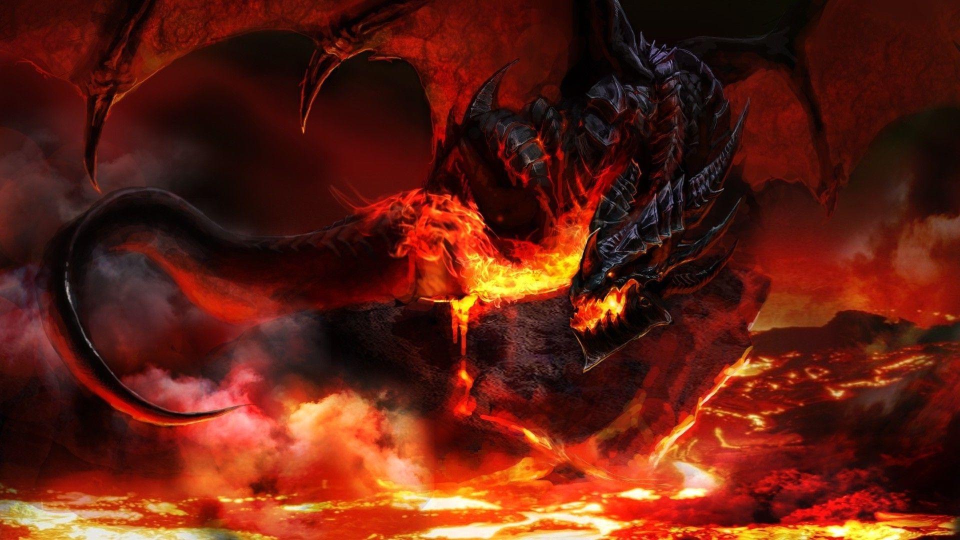 Red Fire Dragon Wallpapers - Top Free Red Fire Dragon Backgrounds ...