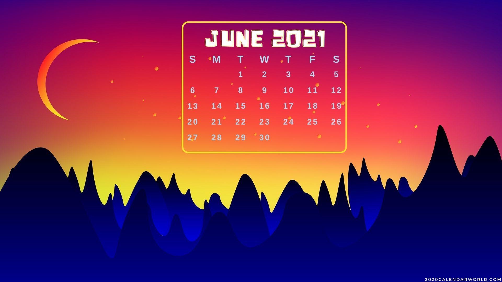 June 2021 Calendar Wallpapers - Top Free June 2021 Calendar Backgrounds ...