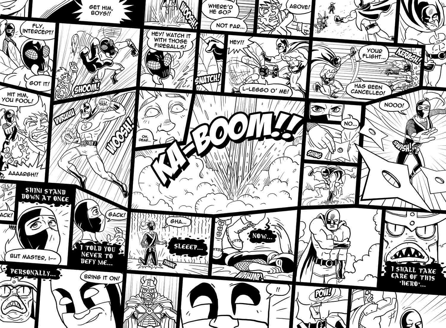 Black and White Comic Wallpapers - Top Free Black and White Comic ...