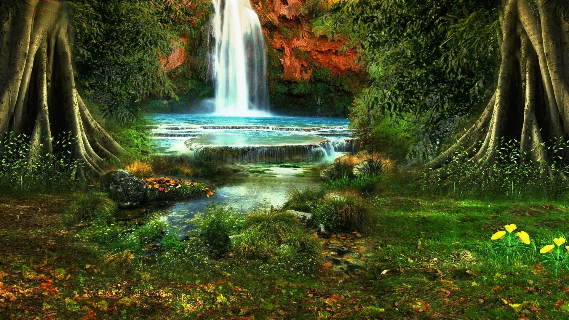Zen Waterfall HD Wallpapers - Top Free Zen Waterfall HD Backgrounds ...