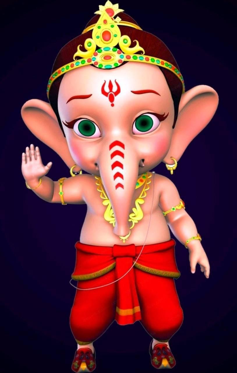 Ganesh Cartoon Wallpapers - Top Free Ganesh Cartoon Backgrounds ...
