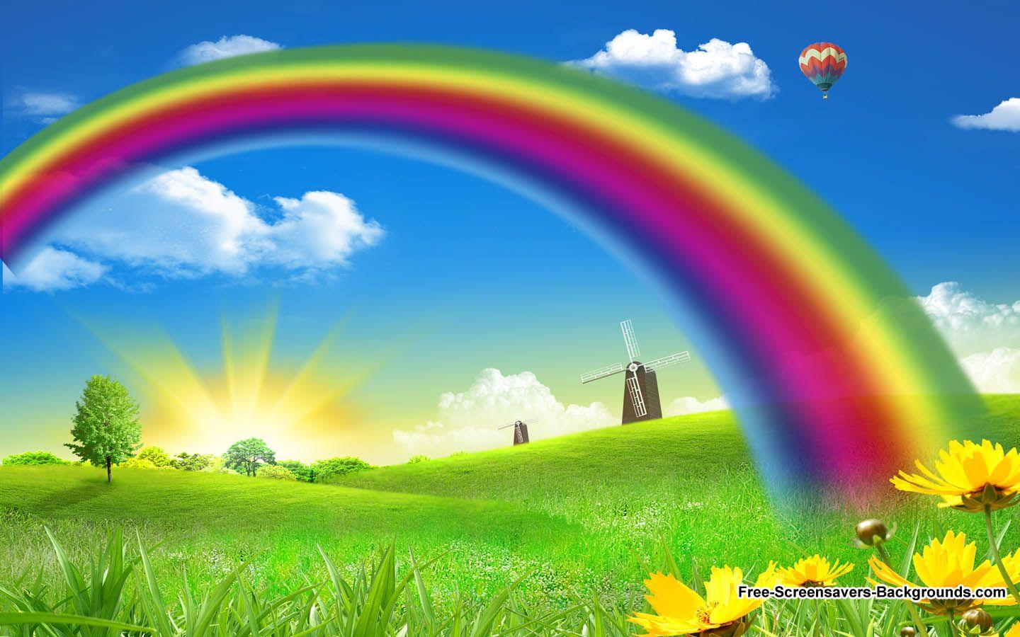 Rainbow Nature Wallpapers - Top Free Rainbow Nature Backgrounds ...